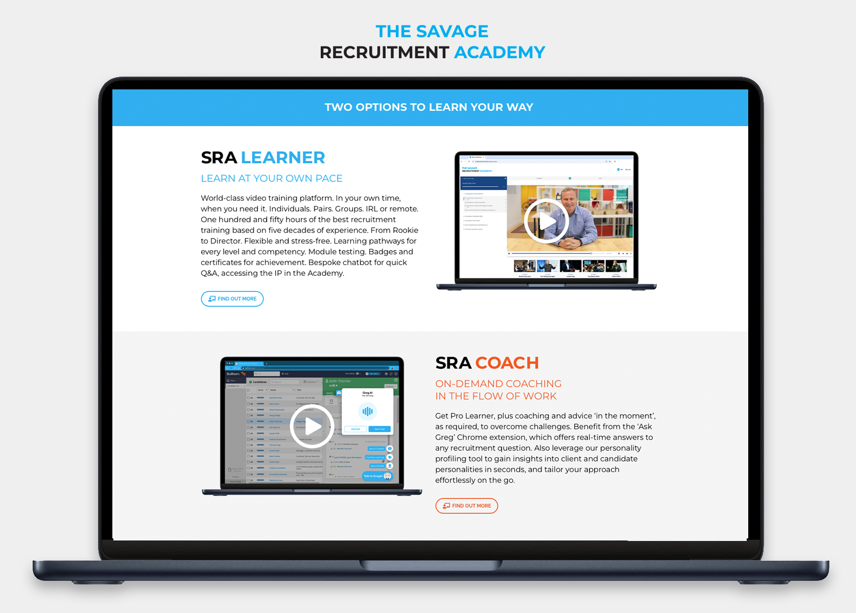 One Subscription Two Ways To Learn | The Savage Recruitment Academy